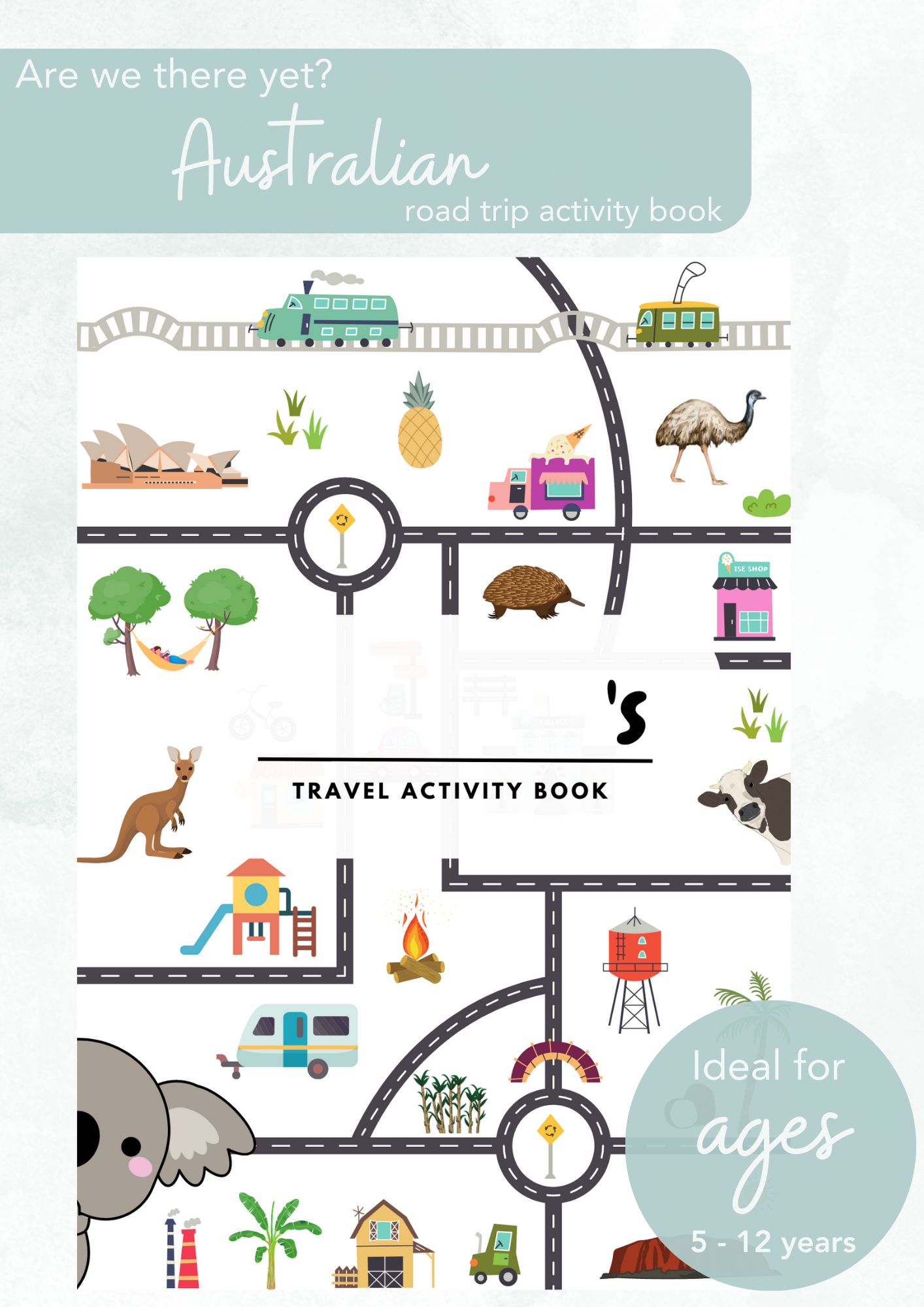 Kids Australian Inspired Travel Activity Book | Australian Designed ...